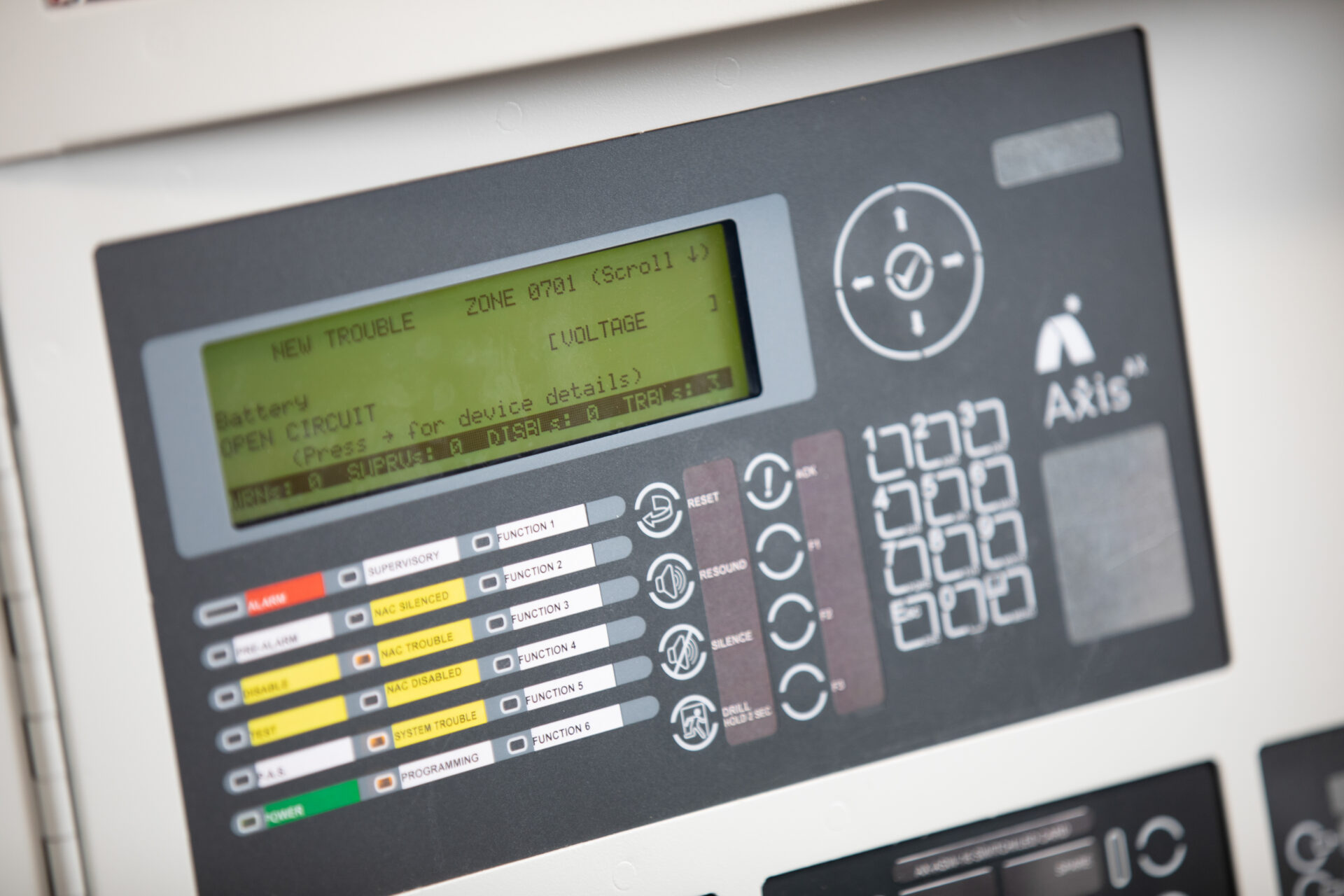 What is a fire alarm system control panel?