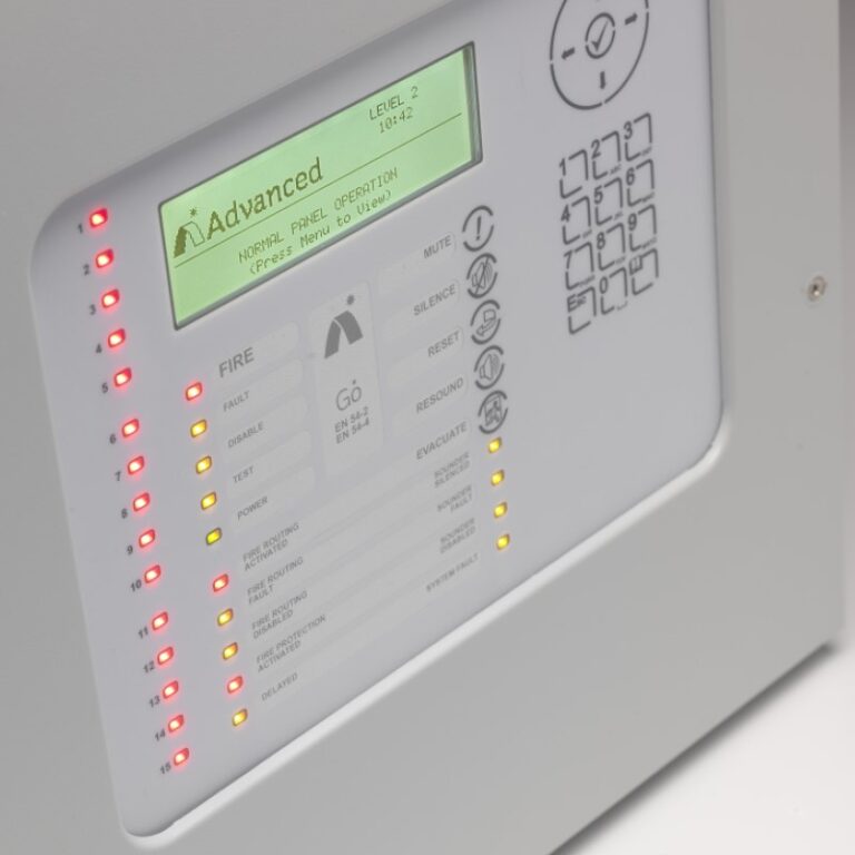 What is a fire alarm system control panel?